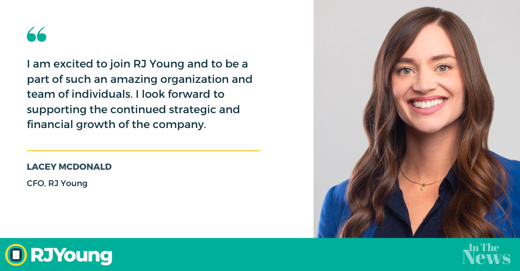 RJ Young Welcomes Lacey McDonald as Chief Financial Officer RJ Young Welcomes Lacey McDonald as Chief Financial Officer
